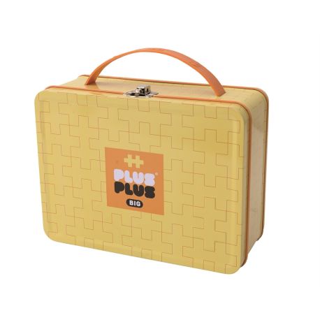 50 stk. BIG Basic klodser i blå metal kuffert - Plus Plus