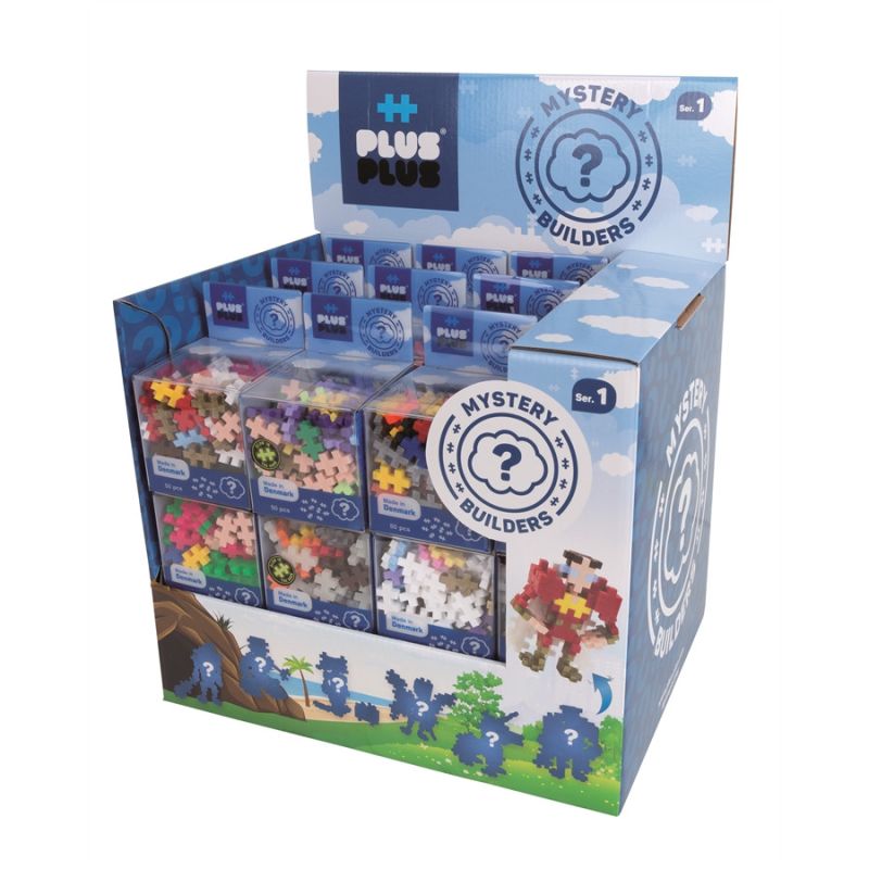 Mystery Builders Serie 1 - 50 stk. MINI BASIC klodser - Plus Plus
