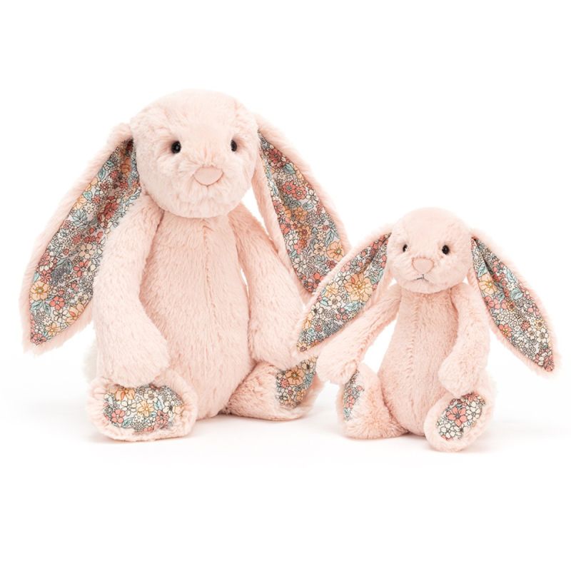 Blush blossom kanin - Mellem Bashful bamse - Jellycat