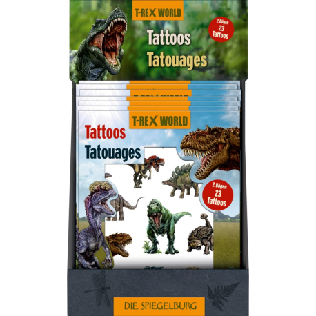 T-Rex tatoveringer - 23 forskellige - Spiegelburg
