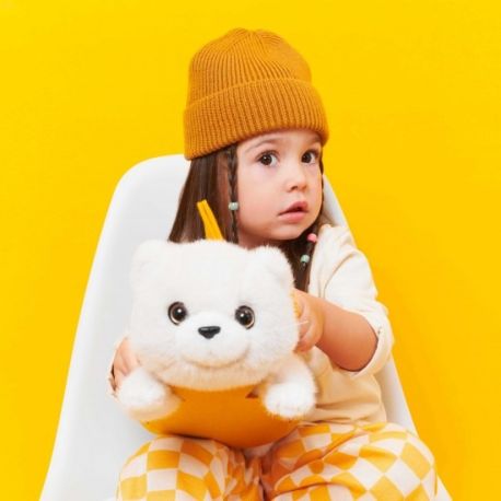 Milo den hvide kat - Bamse 56 cm - Orange Toys